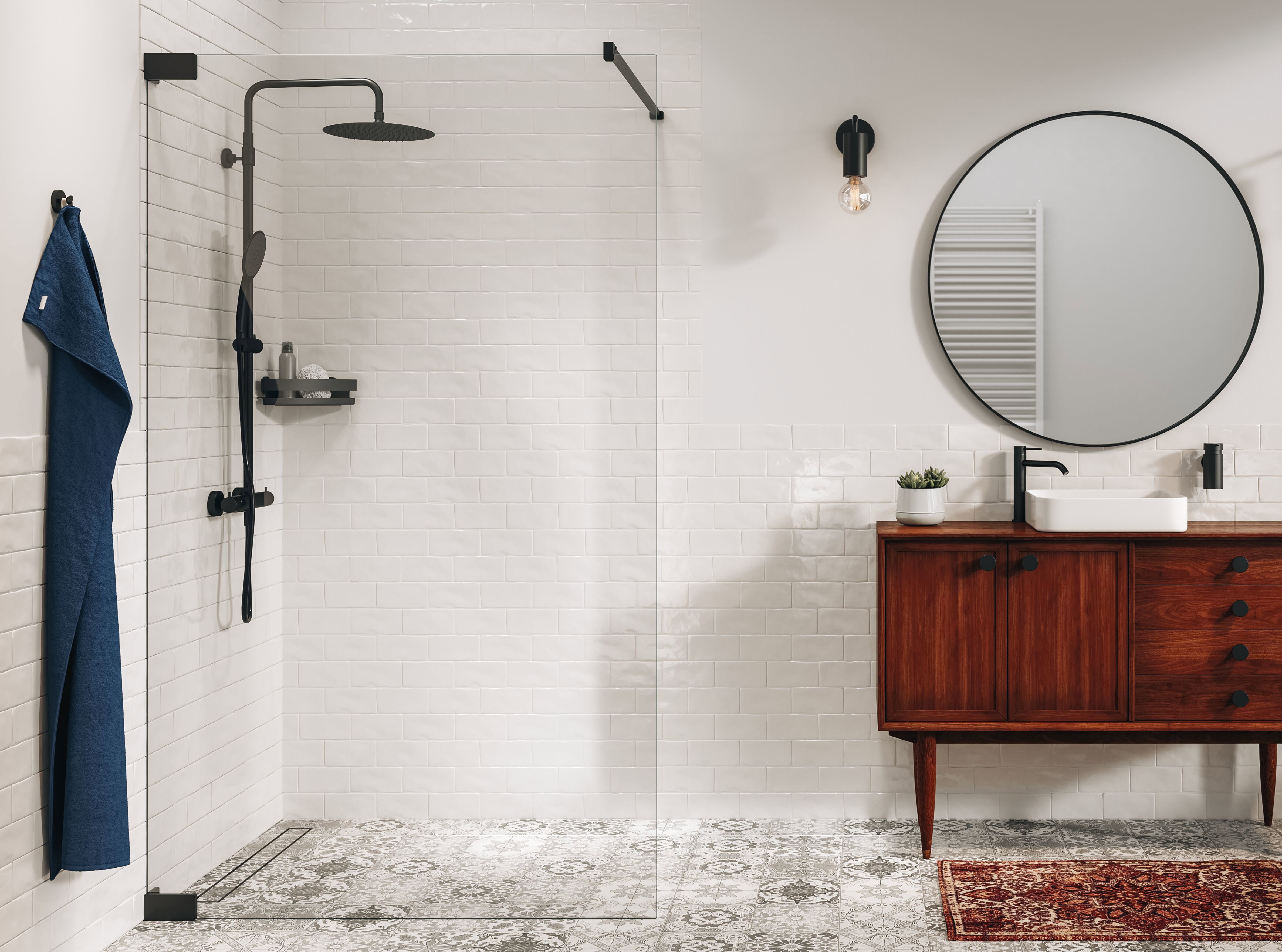Minimalistis walk-in showers | Sealskin Pure